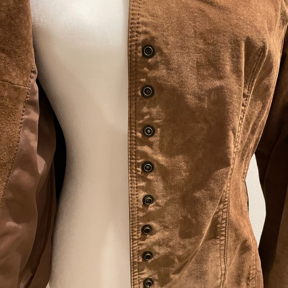 100% Leather, Gorgeous Light Brown Jacket. - Gem